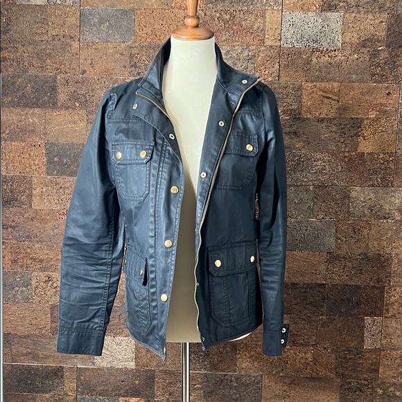 J. Crew | Jackets & Coats | J Crew Womens Black Boyfriend Field Jacket ...